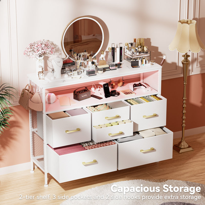 Tv on dresser with mirror store